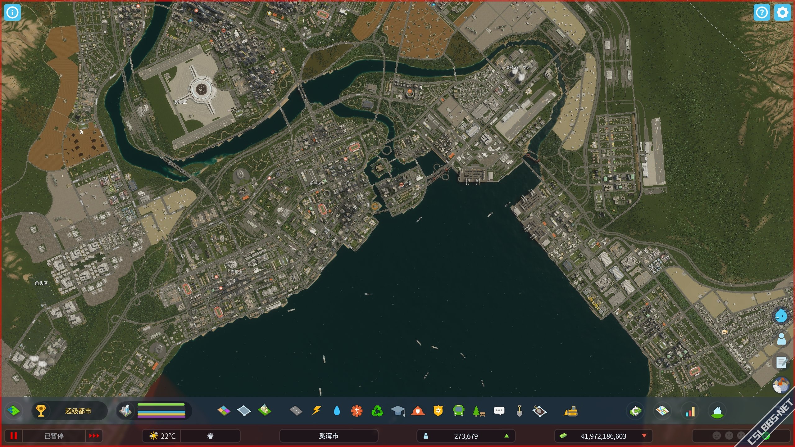 游戏存档 - 奚湾市 | CSLBBS 都市天际线2中文论坛